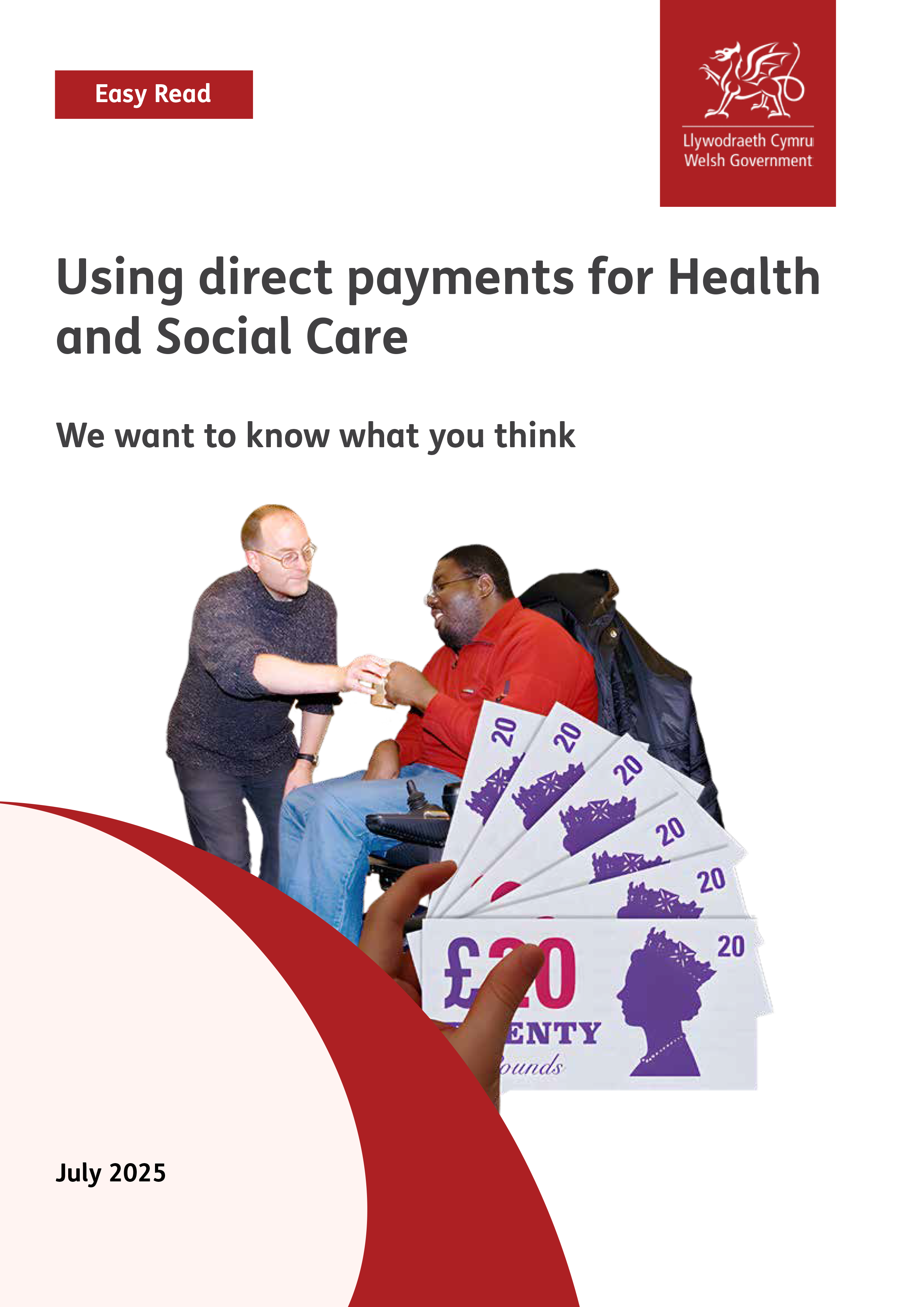 Welsh Government – Easy Read direct payments for health and social care